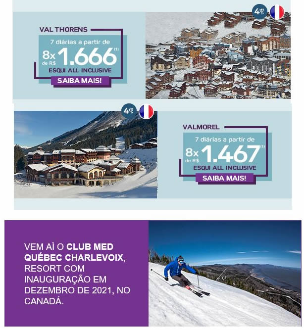 Promoçao Club Med 2022 - Até 30% off - SkiPoint